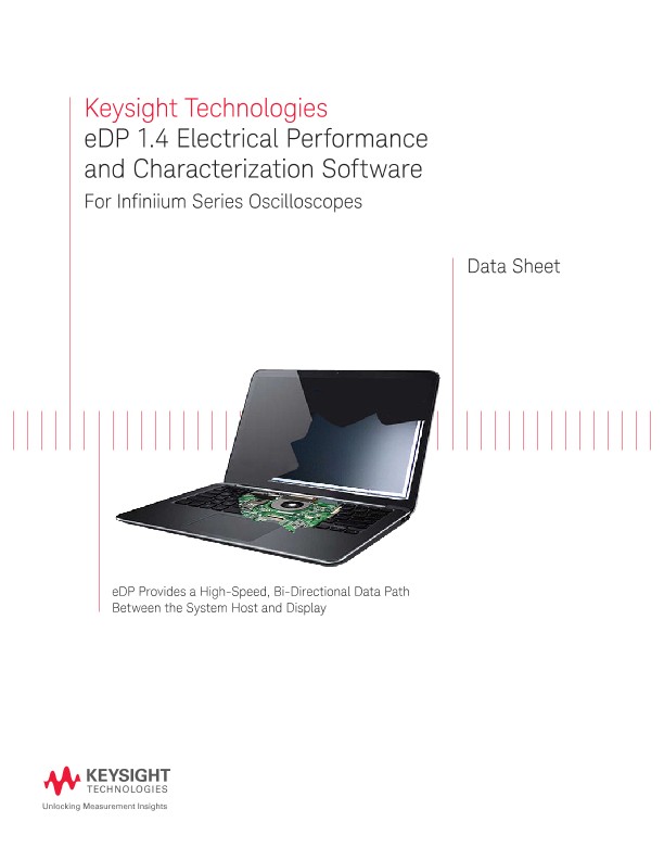 eDP 1.4 Electrical Performance and Characterization Software PDF Asset Page | Keysight
